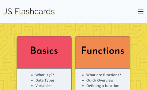 JS Flashcards - Jamie McCarville | Portfolio